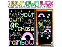 St. Patrick's Day March Make Your Own Luck Bulletin Board Kit, Door ...
