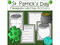St. Patrick's Day Paragraph Writing Activity by Teach Simple
