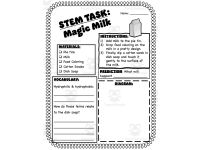 STEM Task: Magic Milk by Teach Simple