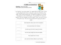 Story Events Order of Events Worksheet by Teach Simple