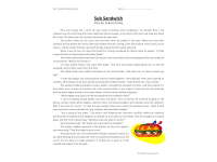 Sub Sandwich Reading Comprehension Worksheet by Teach Simple