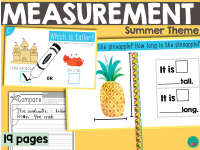 Summer Math Center Measurement by Teach Simple