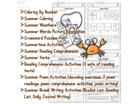 Summer No-Prep ELA Worksheets by Teach Simple