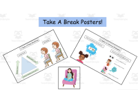Take A Break or Reset (Calm Down) Posters for calm down areas in the ...