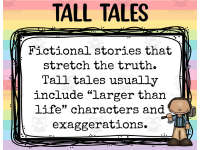 Tall Tale Description Posters by Teach Simple