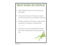 Teacher End of School Day Checklist by Teach Simple