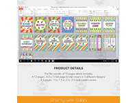 Teacher's Binder Cover in Candy Land Theme - 100% Editable by Teach Simple