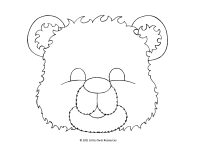 Teddy Bears Picnic Masks - Full-Color and Coloring versions included by ...