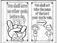 Ten Commandments for Kids Coloring Booklets - Catholic by Teach Simple