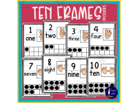 Ten Frames Classroom Posters by Teach Simple