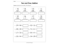 Tens and Ones Adding Worksheet by Teach Simple