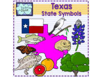 Texas State Symbols Clip Art by Teach Simple
