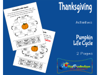 Thanksgiving Activities: Pumpkin Life Cycle & Key by Teach Simple