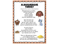 Thanksgiving Activity: Albuquerque Turkey Song and Worksheet by Teach ...