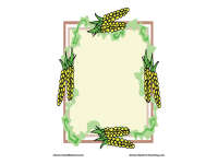 Thanksgiving Corn Writing Paper by Teach Simple