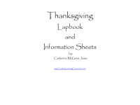 Thanksgiving - Lapbook & Info Sheets by Teach Simple
