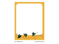 Thanksgiving Pilgrim Hat Border Writing Paper by Teach Simple