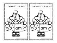 Thanksgiving Word Family Slide & Write Activity by Teach Simple
