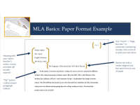 The Basics of MLA Style (Presentation w/ Examples and Linked Resources ...