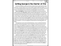The Charter of 1732 Reading Packet by Teach Simple