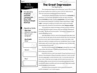 The Great Depression Reading Packet | Texas Social Studies by Teach Simple