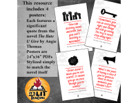 The Hate U Give Posters: 4 Quote Posters by Teach Simple