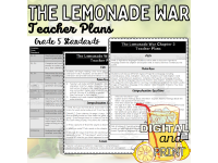 The Lemonade War Novel Study Digital & Print Comprehension questions ...