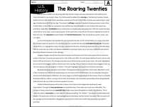 The Roaring Twenties Reading Packet by Teach Simple