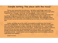 The Setting Sets the Mood: Teaching Students How to Write an Effective ...