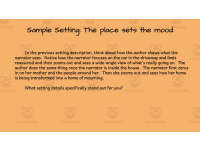 The Setting Sets the Mood: Teaching Students How to Write an Effective ...
