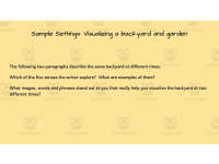 The Setting Sets the Mood: Teaching Students How to Write an Effective ...