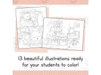 "The Three Little Pigs" Folk Tale Coloring Pages by Teach Simple