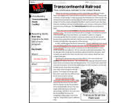 The Transcontinental Railroad Reading Packet by Teach Simple