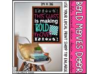 This Class is Making Bold Moves Bulletin Board Kit, Door Decoration Set ...