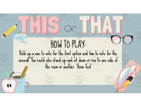 This or That | Back to School Edition by Teach Simple