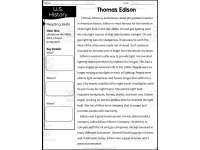Thomas Edison Reading Packet | Texas Social Studies by Teach Simple