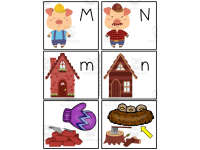 Three Little Pigs Alphabet Match Cards by Teach Simple