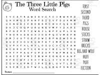 Three Little Pigs | Word Search Activity by Teach Simple