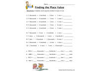 THTO Place Value Worksheet by Teach Simple