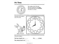 Time and Money Printable Workbook: Get Ready for 1st Grade: by Teach Simple