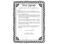 Time Capsule Activity by Teach Simple