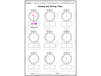 TIME WORKSHEET - ANALOGUE AND DIGITAL by Teach Simple