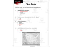 Time Zones Reading Packet by Teach Simple