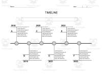 Timeline Template Editable in Microsoft Word by Teach Simple