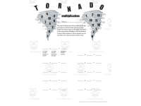 Tornado Multiplication Worksheet by Teach Simple