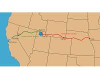 Transcontinental Rail Road Map by Teach Simple