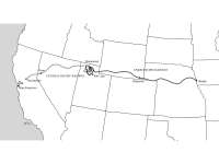 Transcontinental Rail Road Map by Teach Simple