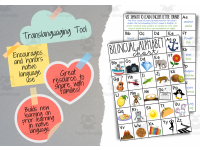 Translanguaging English Spanish Letter Sound ABC Chart by Teach Simple