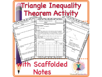 Triangle Inequality Theorem Activity with Scaffolded Notes by Teach Simple