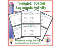 Triangles: Special Segments Activity by Teach Simple